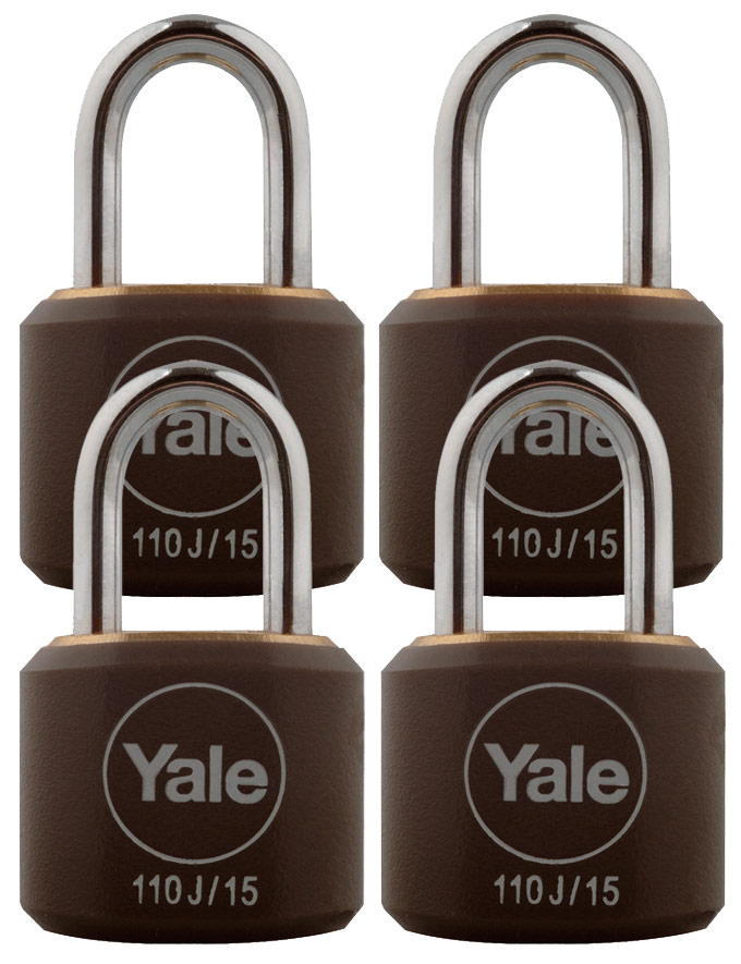 Y110J/15/111 - Yale Classic Series Indoor Color Brass Padlock 15mm | Yale