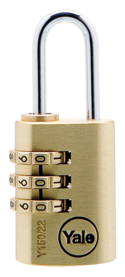 Y150/22/120 - Yale Class Series Indoor Solid Brass Combination Padlock ...