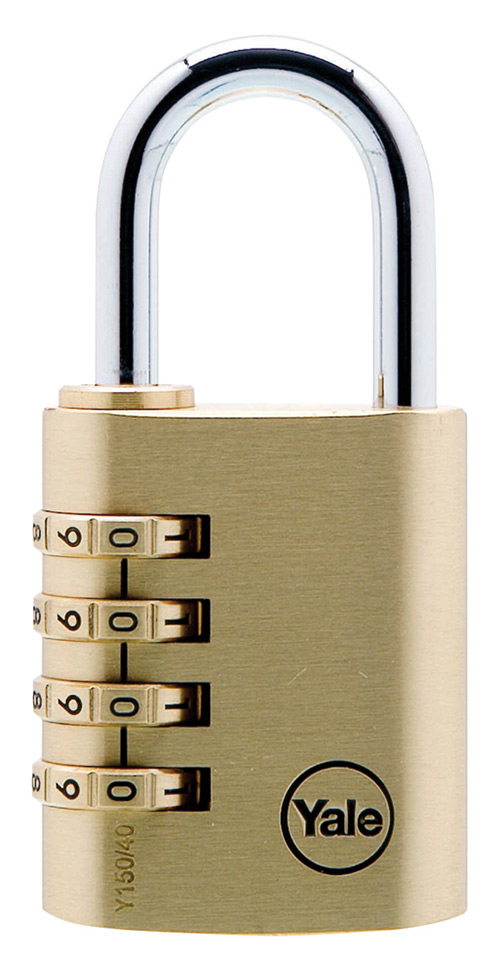 Y150/40/130 - Yale Class Series Indoor Solid Brass Combination Padlock ...