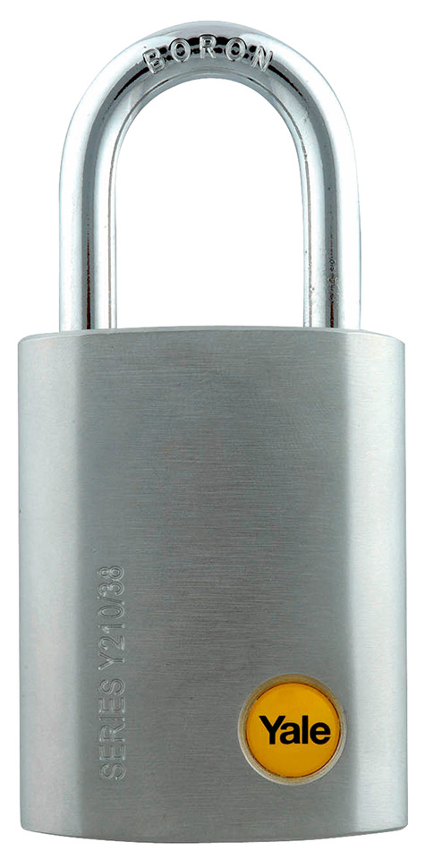 Y210/38/127 - Yale Silver Series Outdoor Satin Steel Padlock (Boron ...